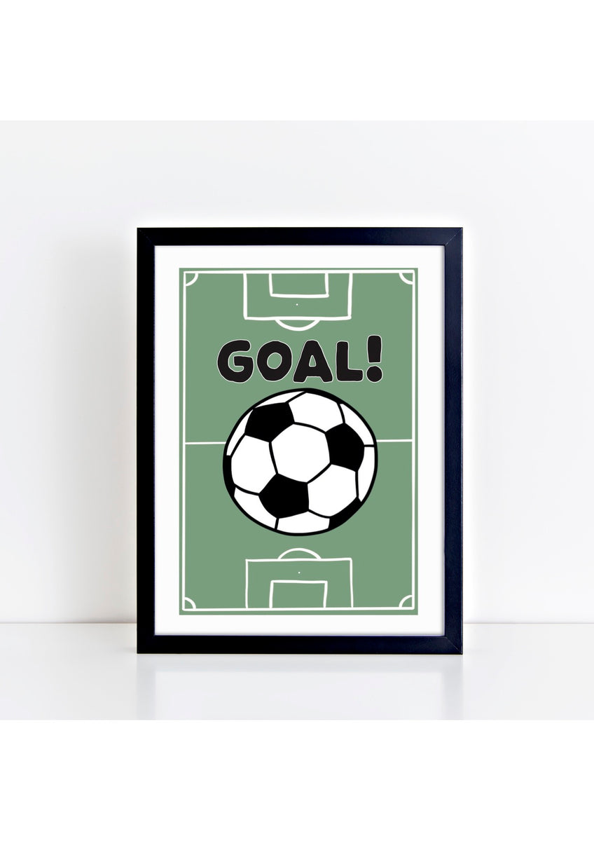 Football Pitch Print - Goal! – The Little Jones