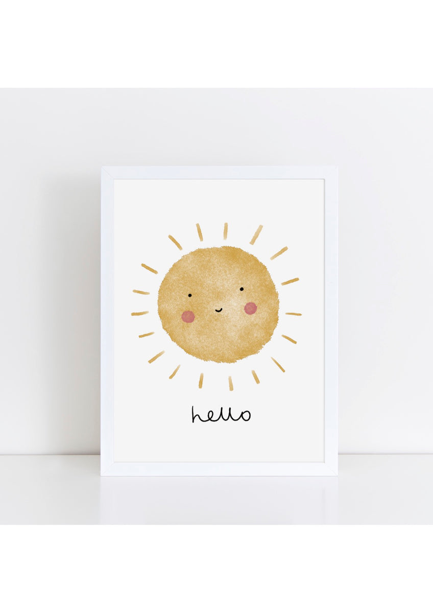 Happy Sun Print - Hello – The Little Jones