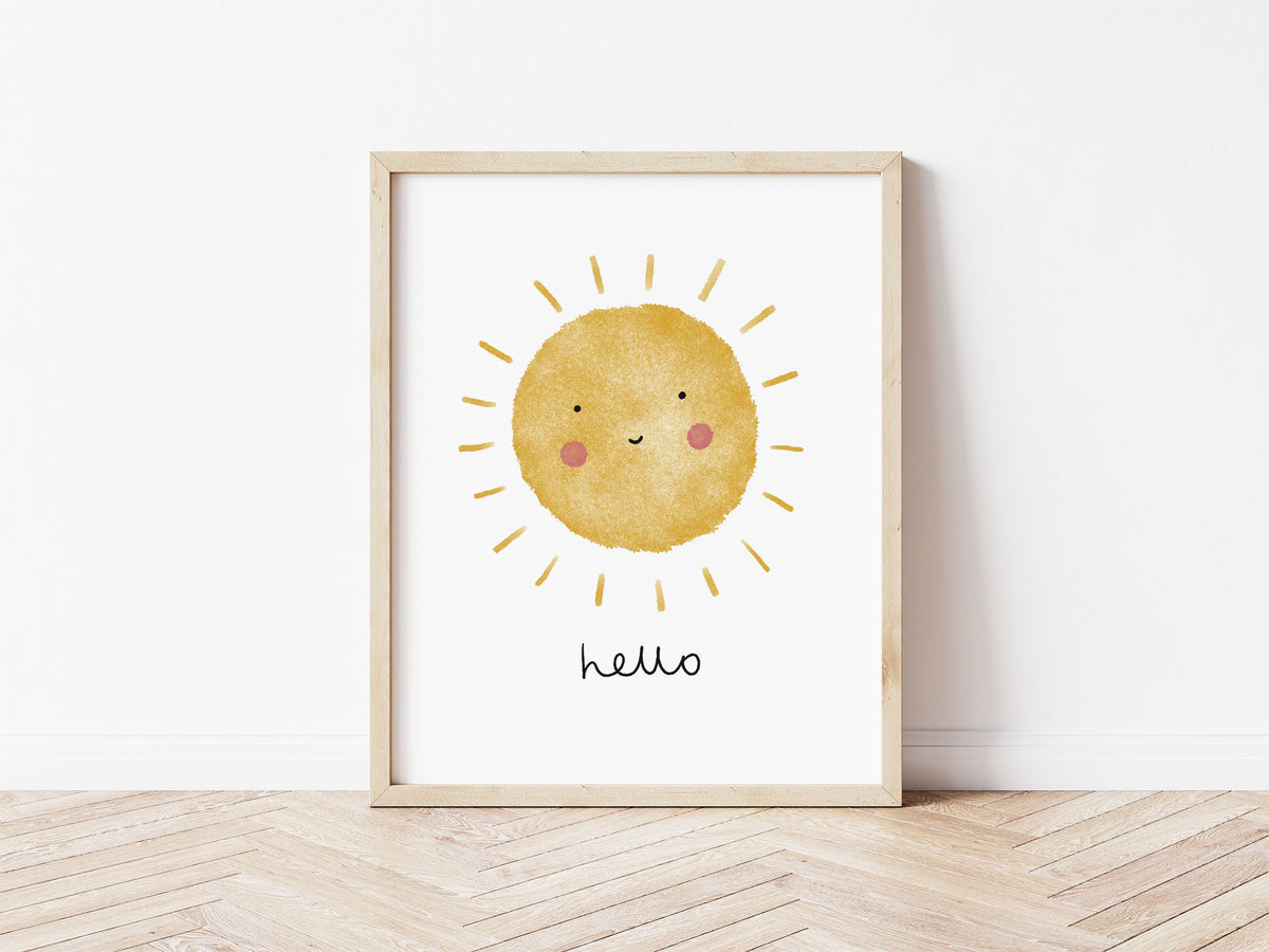 Happy Sun Print - Hello – The Little Jones