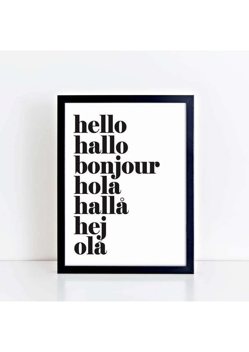 hello hallo Print – The Little Jones